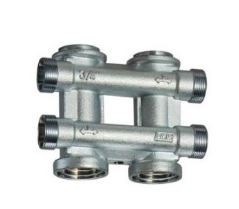 COLLETTORE COMPLANARE RBM A 4 VIE DA"1" CON ATT. DA 24,5X19 CON VALVOLA DI ZONA MOTORIZZABILE A ...